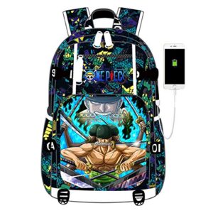 go2cosy anime one piece backpack daypack student bag school bag laptop bag bookbag