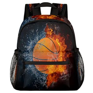 pardick basketball kids backpack sport cute toddler backpack for boys girls with chest strap lightweight kindergarten children schoolbag nursery elementary travel bag