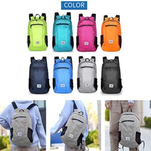 Peicees Lightweight Packable Backpack for Women Men Travel Hiking Waterproof Foldable Daypack Bag Collapsible Backpack 16 L