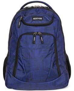 kenneth cole reaction tribute backpack in griddle blue