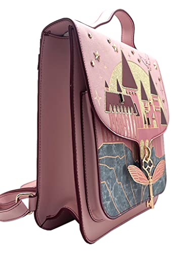 Danielle Nicole X Harry Potter Hogwarts Castle Sunset Mini Backpack - Fashion Cosplay Disneybound Cute Bags, Multicolor