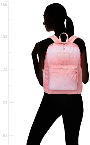 JanSport SuperBreak Backpack - School, Travel, or Work Bookbag with Water Bottle Pocket, Cowboy Kerchief Misty Rose