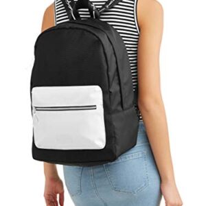 Kendall + Kylie Los Angeles Womens' Colorblock Backpack (Black and White, One Size Fits Most)