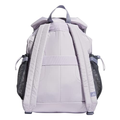 adidas Saturday Backpack, Silver Dawn Grey/Silver Violet Purple, One Size