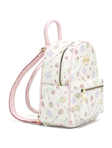 Pretty Guardian Sailor Moon Items & Flowers Mini Backpack