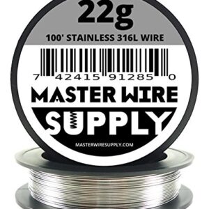 Stainless Steel 316L - 100' - 22 Gauge Wire