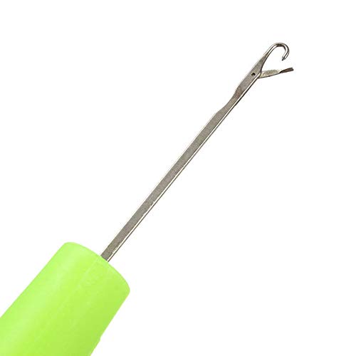 2Pcs Latch Hook Tool, Latch Hook Crochet Needle for Micro Braids, Hair Extension, Feather and Carpet