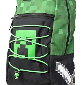 Minecraft Creeper Allover Print Backpack Bookbag