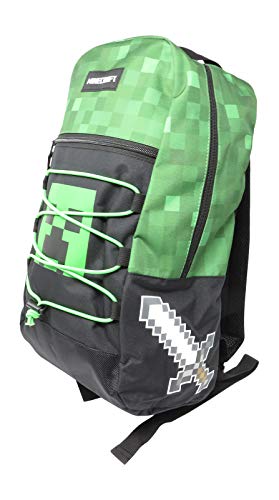 Minecraft Creeper Allover Print Backpack Bookbag