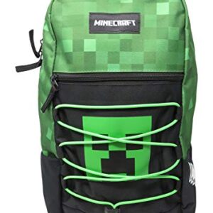 Minecraft Creeper Allover Print Backpack Bookbag