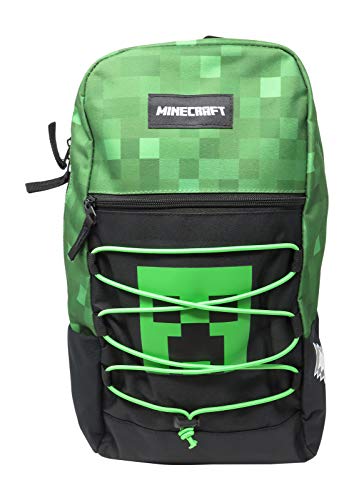 Minecraft Creeper Allover Print Backpack Bookbag