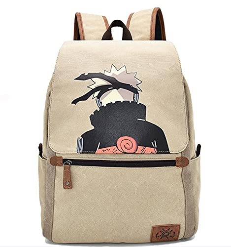 Aoibox Anime School Backpack - Anime Canvas Shoulder Bags, Japanese Anime School Bookbag, Classic Backpack Bookbag