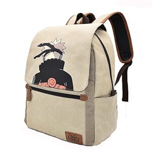 Aoibox Anime School Backpack - Anime Canvas Shoulder Bags, Japanese Anime School Bookbag, Classic Backpack Bookbag