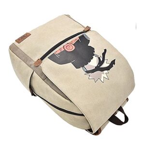 Aoibox Anime School Backpack - Anime Canvas Shoulder Bags, Japanese Anime School Bookbag, Classic Backpack Bookbag