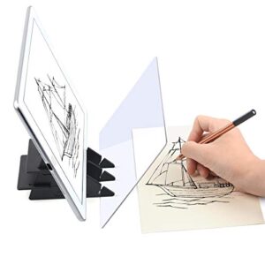 yuntec optical drawing board, portable optical tracing board image drawing board tracing drawing projector optical painting board sketching tool for kids, beginners, artists, etc