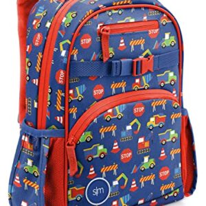 Simple Modern Toddler Mini Backpack for Kids Boys Girls | Preschool Small Backpack | Fletcher Collection | Toddler - Mini (14" tall) | Under Construction