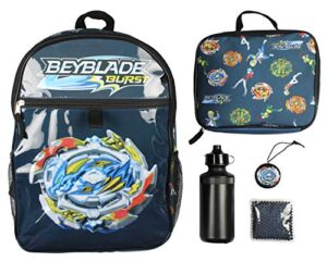 beyblade burst spinner tops backpack lunch bag water bottle ice pack 5 pc mega set