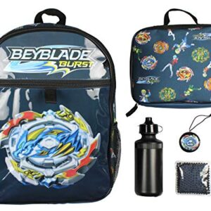 Beyblade Burst Spinner Tops Backpack Lunch Bag Water Bottle Ice Pack 5 PC Mega Set