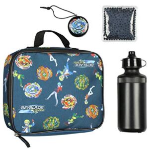 Beyblade Burst Spinner Tops Backpack Lunch Bag Water Bottle Ice Pack 5 PC Mega Set