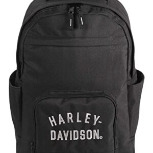 Harley-Davidson Rugged Twill Water-Resistant Polyester Backpack - Black