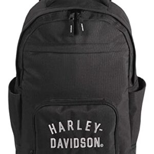 Harley-Davidson Rugged Twill Water-Resistant Polyester Backpack - Black