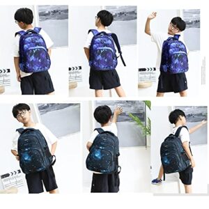 Starry-Sky School Backpack Primary Students Bookbag Elementary Knapsack for kids Daypack