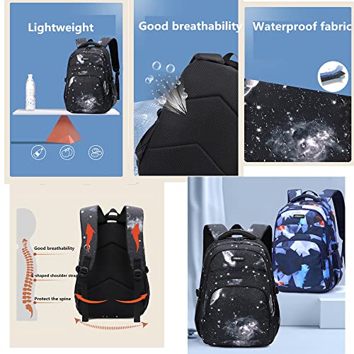 Starry-Sky School Backpack Primary Students Bookbag Elementary Knapsack for kids Daypack