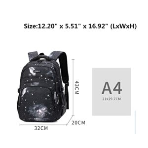 Starry-Sky School Backpack Primary Students Bookbag Elementary Knapsack for kids Daypack