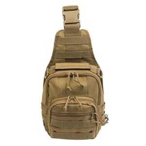 DEPARTED Tactical Sling Pack Military Rover Shoulder Daypack Outdoor Chest Pack Shoulder Backpack for Fly Fishing Camping Hiking Trekking Bag