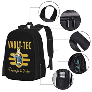 FALLOUTSTORE Large Backpack Personalized Laptop Ipad Tablet Travel Black One Size