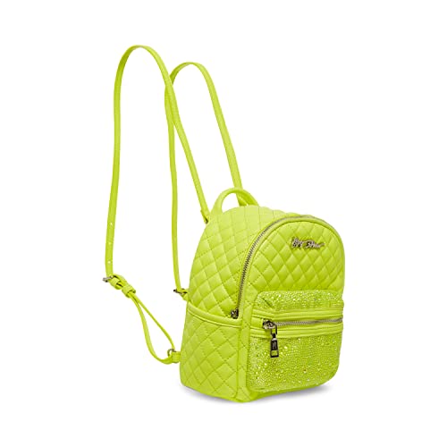 Betsey Johnson Rhinestone Mini Backpack, Citron