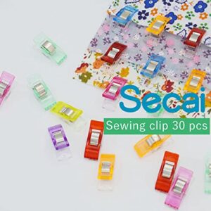 Secai Sewing Clips for Crafting and Quilting,Pack of 30PCS Clips for Sewing Supplies