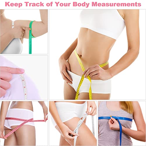 6 Packs Soft Body Tape Measure Measuring Tape for Body Double Scale Small Fabric Sewing Tailor Cloth Waist Pink Measuring Tape Measure for Body Measurements Weight Loss, 150cm/60inch