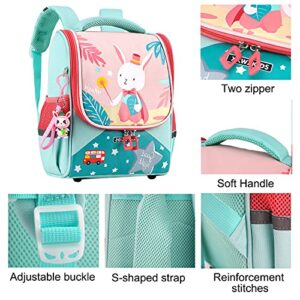 JiaYou Unisex Preschool Backpack Kindergarten Cartoon bag Girls Boys Daypack(Yellow Rabbit,10 Liters)