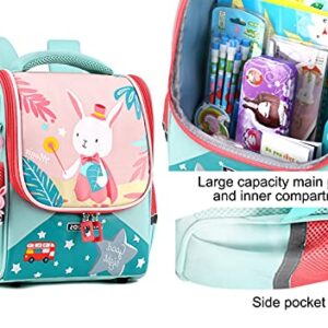 JiaYou Unisex Preschool Backpack Kindergarten Cartoon bag Girls Boys Daypack(Yellow Rabbit,10 Liters)