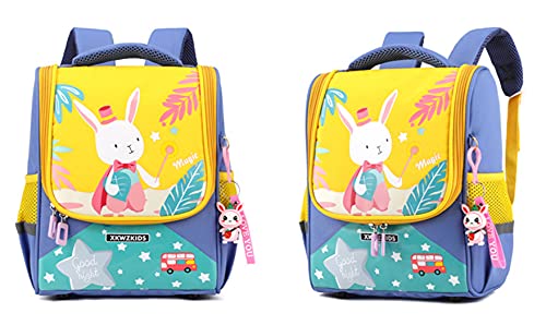 JiaYou Unisex Preschool Backpack Kindergarten Cartoon bag Girls Boys Daypack(Yellow Rabbit,10 Liters)