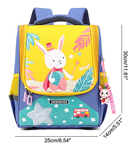 JiaYou Unisex Preschool Backpack Kindergarten Cartoon bag Girls Boys Daypack(Yellow Rabbit,10 Liters)