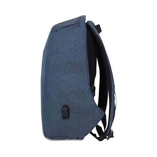 Trovo Bagpacks, Champ Pro, Anti Theft Zip, Water Resistant, Shoulder Strap Pocket, For Men & Women, USB Charging Function Backpack for Travel, Work, or School (30-40 Ltr, Blue)