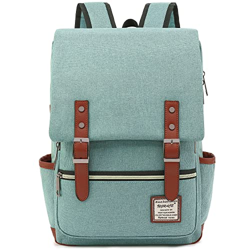 UGRACE Slim Business Laptop Backpack Elegant Casual Daypacks Outdoor Sports Rucksack School Shoulder Bag for Men Women, Tear Resistant Unique Travelling Backpack Fits up to 15.6Inch Laptop in Green…