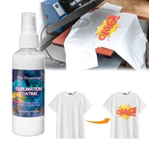 𝟮𝟬𝟮𝟯 𝗡𝗲𝘄 sublimation coating spray for cotton shirts, all fabric including polyester, carton, canvas, tote bag, super adhesion & quick dry with high gloss vibrant colors 1pcsx100ml