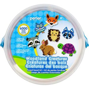 Perler Woodland Creatures Fuse Bead Bucket Craft Activity Kit, 6006 pcs