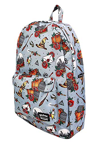 Loungefly x Harry Potter Relics Tattoo AOP Backpack