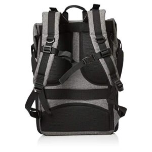 Amazon Basics Large Camera Backpack with 15" Laptop Compartment - 12 x 7 x 18 Inches (Light Gray)