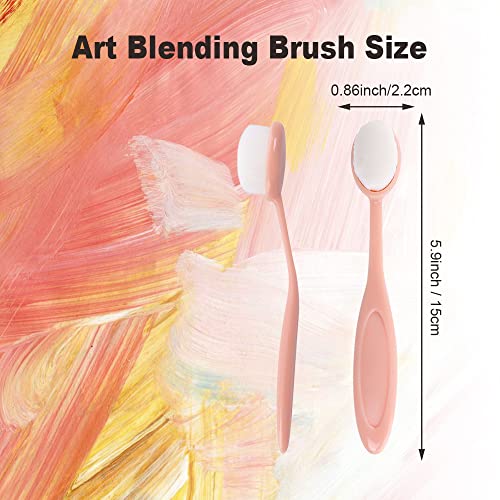 Craft Ink Blending Brush, Crafting Ink Background Blender and Makeup Brush, Soft Bristle Color Coded Handles, Paper Crafter Artist Tool for Painting, Drawing, Card Making, Stamp, Stencil (12Pcs)