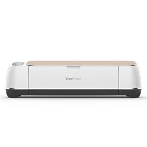 cricut maker – smart cutting machine – with 10x cutting force, cuts 300+ materials, create 3d art, home decor & more, bluetooth connectivity, compatible with ios, android, windows & mac, champagne