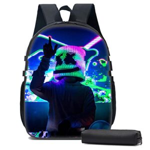 laptop backpacks print 3d shoulder bag daypack travel hiking casual rucksack for men women 1