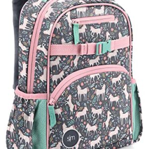 Simple Modern Toddler Mini Backpack for Kids Boys Girls | Preschool Small Backpack | Fletcher Collection | Toddler - Mini (14" tall) | Unicorn Fields