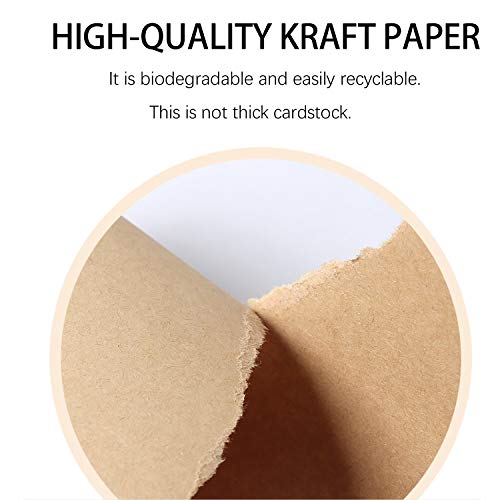 Kraft Paper,Kraft Cardstock for Arts, Crafts, Office, 70 Sheets 8.5 x 11 Inches 180GSM Kraft Paper