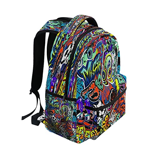 xigua Backpack for Boys & Girls, Street Style Graffiti Backpack for School & Travel Backpacks#-213