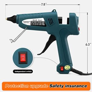 Hot Glue Gun, Hot Glue Gun Kit Includes 100 Watt Hot Glue Gun Full Size Supplied with 30 Hot Glue Sticks